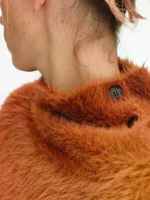 Bimba Y Lola Burnt- Fur Turtleneck Sweater - Orange
