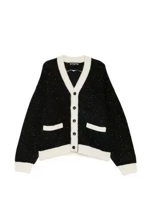MASTERMIND WORLD Flecked-knit Tweed Cardigan