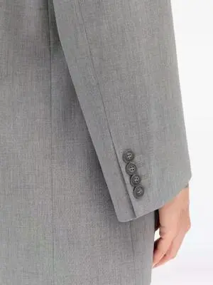 Bimba Y Lola Light Maxi Coat With A Double-breasted Tailor Cut And Lapels