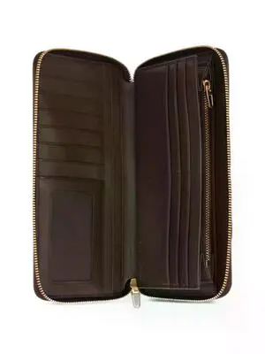 Bimba Y Lola Large Chocolate Patchwork Zippered Wallet