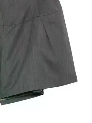 Toga Herringbone Flare Skirt - Grey