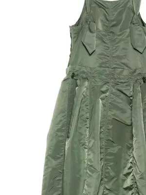 Toga Bow-detail Ruched Dress