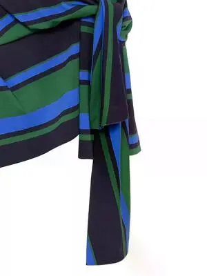 Toga Border-print Dress - Blue
