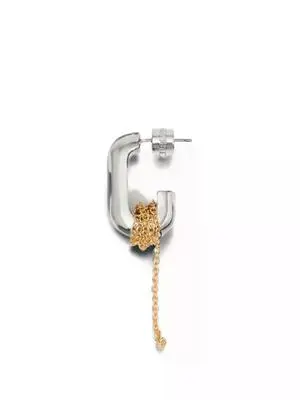 Bimba Y Lola Two-tone Knotted Chain Link Earrings