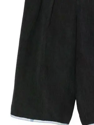 ADER ERROR Pleated Contrast-trim Trousers