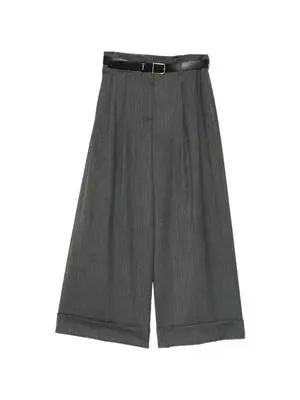 JUUN.J Pleated Wide-leg Trousers - Grey