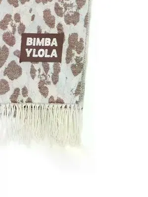 Bimba Y Lola Light Leopard Spot Shawl - Blue