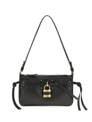 Chloé Mini Paddington Sling Pouch With Soft Leather Shoulder Strap - Black