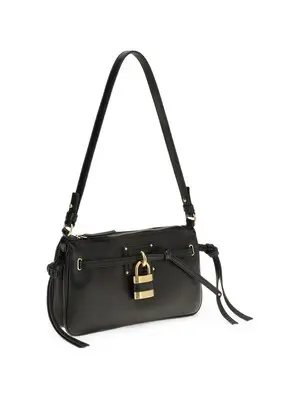 Chloé Mini Paddington Sling Pouch With Soft Leather Shoulder Strap - Black