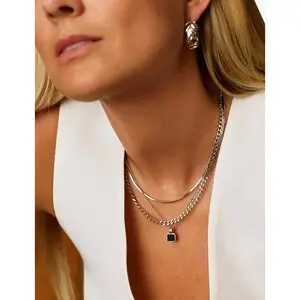 MISSOMA Lucy Williams Short Square Snake Chain Sterling Necklace