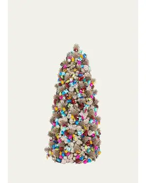 SALZBURG CREATIONS Bright Holiday 18" Tabletop Christmas Tree - Multi