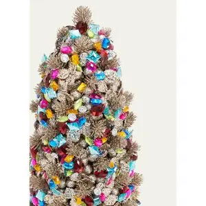 SALZBURG CREATIONS Bright Holiday 18" Tabletop Christmas Tree