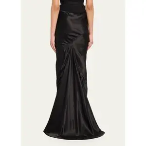 Rick Owens Coda Mixed-media Maxi Skirt