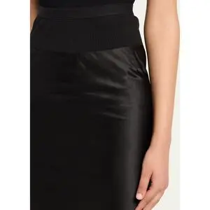 Rick Owens Coda Mixed-media Maxi Skirt