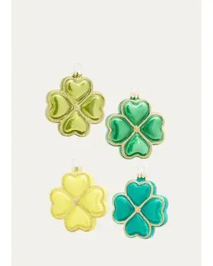 CODY FOSTER & CO Lucky Clover Christmas Ornat - Multi