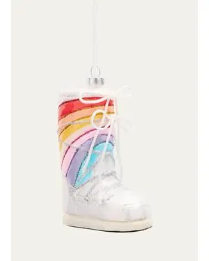 CODY FOSTER & CO Rainbow Winter Boot Christmas Ornat