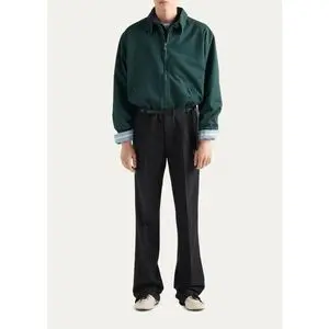 Prada Long-sleeved Cotton Polo Shirt - Blue