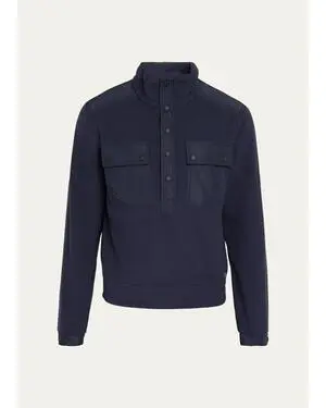 Moncler Half-placket Hybrid Jacket