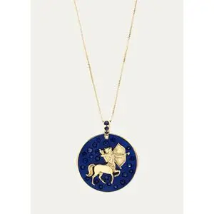 FARAONE MENNELLA BY R.F.M.A.S. 18k Sagittarius Necklace With Sapphires