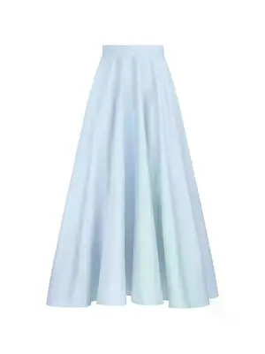 Oscar De La Renta Poplin Midi Skirt