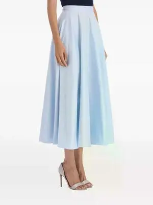 Oscar De La Renta Poplin Midi Skirt
