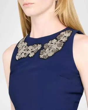 Chiara Boni La Petite Robe Sleeveless Applique Mermaid Gown