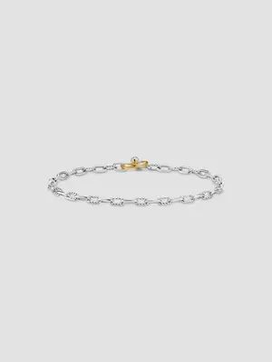 David Yurman Dy Madison Toggle Chain Bracelet In Sterling