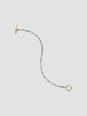 David Yurman Dy Madison Toggle Chain Bracelet In Sterling