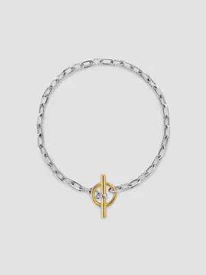 David Yurman Dy Madison Toggle Chain Bracelet In Sterling