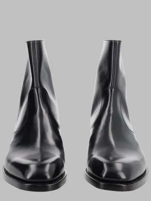 Premiata Premium Leather Ankle Boots - Black