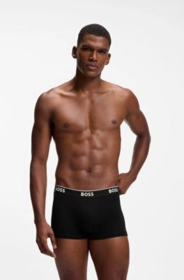 BOSS Three-pack Stretch-cotton Trunks