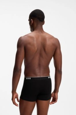 BOSS Three-pack Stretch-cotton Trunks