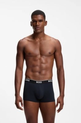 BOSS Three-pack Stretch-cotton Trunks