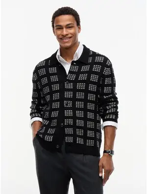 Tommy Hilfiger New York Label Wool-blend Polo Cardigan