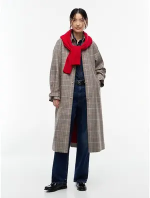 Tommy Hilfiger Check Mac Coat