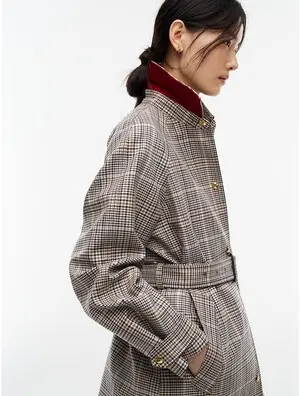 Tommy Hilfiger Check Mac Coat
