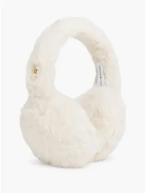 Tommy Hilfiger Faux Fur Earmuff - Ivory