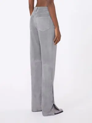 Max Mara Leather And Suede 5-pocket Trousers