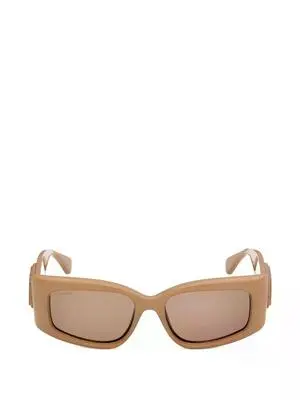 Max Mara Logo-plaque Rectangle-frame Sunglasses