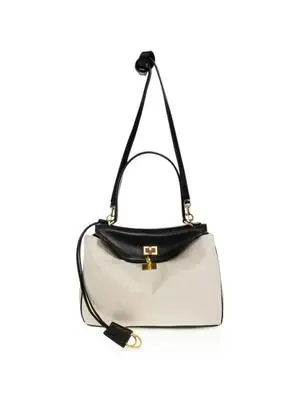 Balenciaga Rodeo Handbag Small In Beige/black