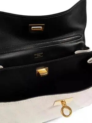 Balenciaga Rodeo Handbag Small In Beige/black
