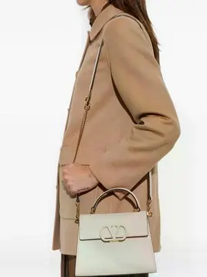 Valentino Garavani Vlogo Leather Tote Bag