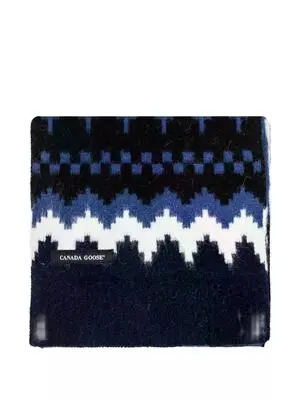 Canada Goose Fair Isle-knit Scarf - Blue