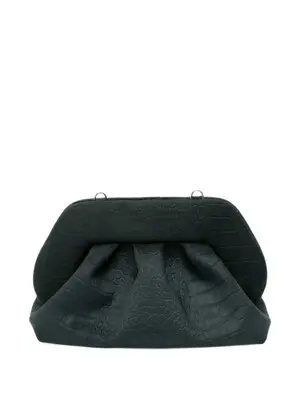 THEMOIRE Bios Medium Bag Suede With Croc Effect