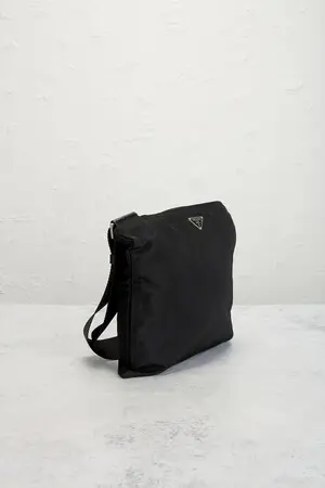 Prada Tessuto Flat Messenger Bag