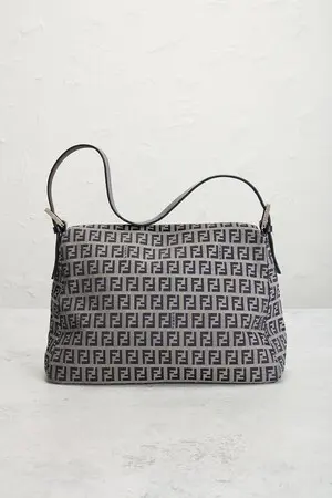 Fendi Zucchino Mama Baguette Shoulder Bag