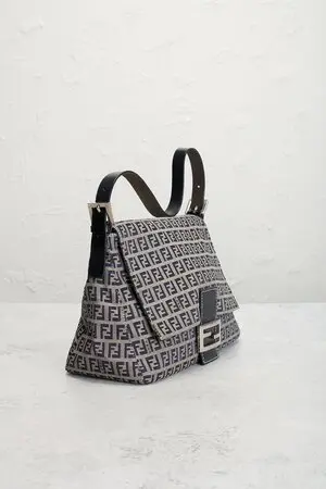 Fendi Zucchino Mama Baguette Shoulder Bag