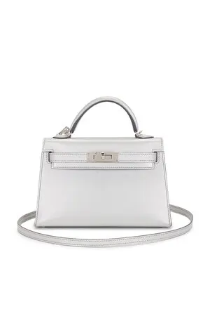 Hermès Chevre Kelly 20 Handbag In Grey