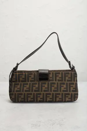 Fendi Zucca Pochette Shoulder Bag