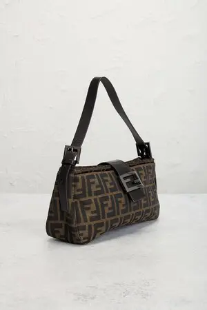 Fendi Zucca Pochette Shoulder Bag